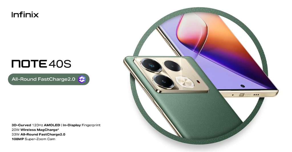 Infinix Note 40S drops with epic 3D curved display